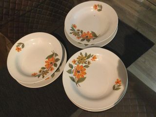 Set 3 piatti piani e fondi floreali