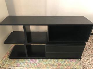Libreria componibile in legno nero