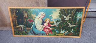 Grande quadro molto bello  lungo 1.20x 55 euro 50