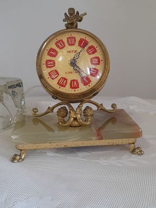 Vintage RITZ CRE-ART Orologio da Tavolo Italy 