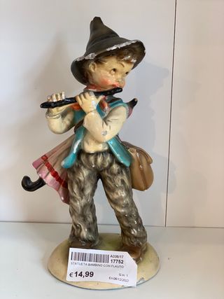 Statuetta bambino flauto 