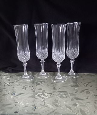 Set 4 bicchieri flute/ vasos flautas vintage