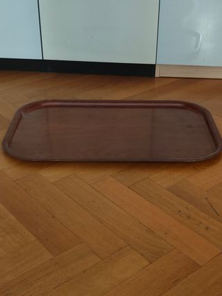 Grande Vassoio Vintage in finto legno 