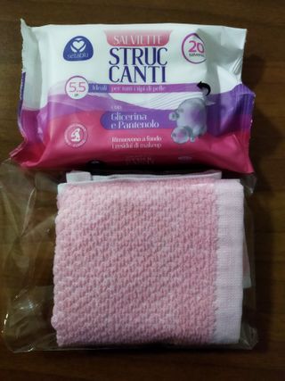 Set Lavetta e Salviettine Struccanti