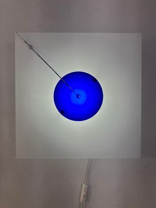 Aplic vetro bianco/blu