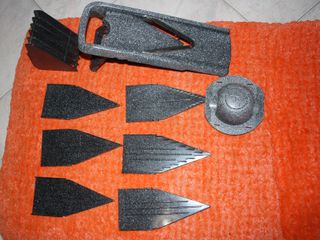 Mandolina plastica con 6 pezzi di ricambio