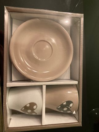 Set due tazze con piattino
