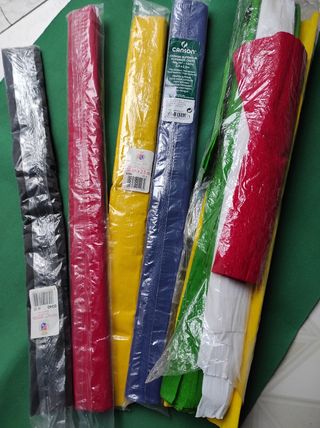 carta crespa vari colori. 