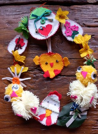 ghirlanda pasquale primavera