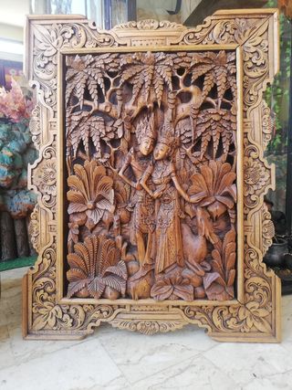 quadro scultura induiste Rama è Sita