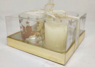 candele con portacandele