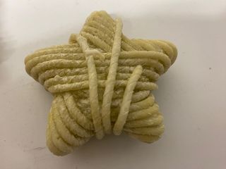 2 candele a forma di stella 