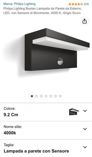 Philips lampada da parete LED con sensore