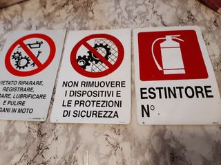 cartelli in alluminio