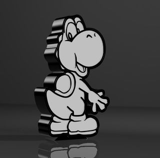 Insegna luminosa fatta a mano Yoshi