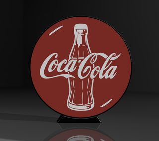 Insegna luminosa fatta a mano - CocaCola