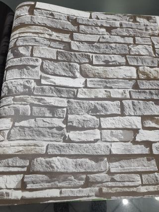 carta da parati effetto mattone 