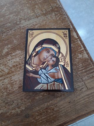 icona sacra in legno. 