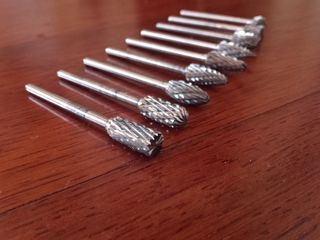 9 frese Dremel da ferro in tungsteno ((POTENTI)