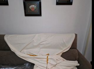 Drappo canap@ tessuto a telaio 