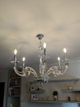 LAMPADARIO MODERNO IN CRISTALLO 6 LUCI D