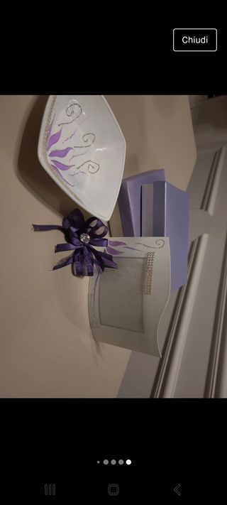 ciotolina e portafoto coordinati