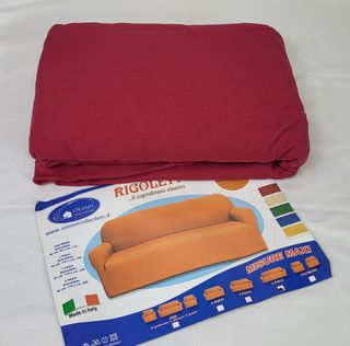 Copridivano 4 posti Rigoletto millerighe Bordeaux