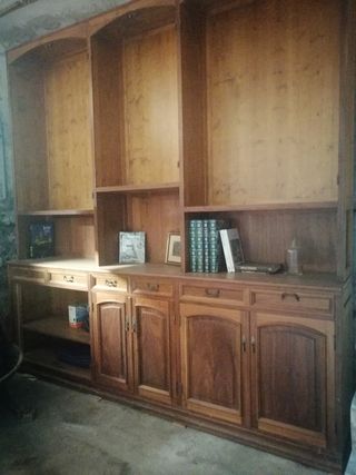 grande libreria in noce 