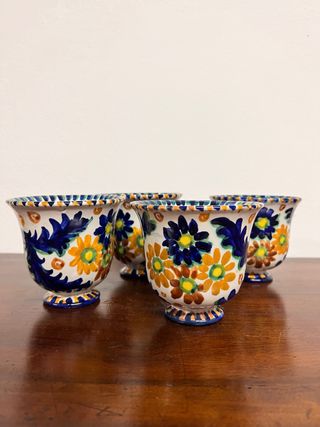 Set 4 Bicchieri ceramica Venetia