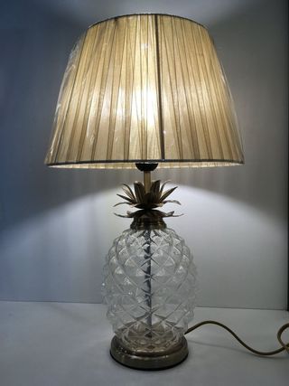 Lampada "ananas" vetro e paralume