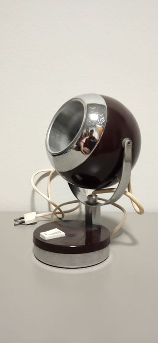Lampada da Tavolo anni 60/70 bordò 