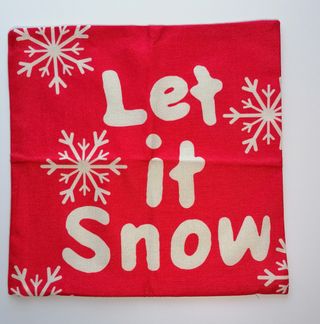 2 copri cuscini natalizi cm 45x45 (Rosso LS/FN) 