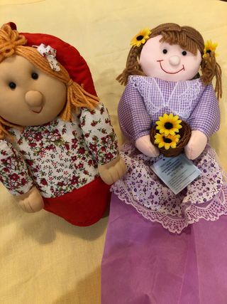 Bamboline porta sacchetti e guanto cucina