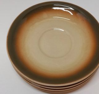 Set sei piattini da dolce in porcellana