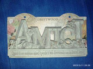 scritta amici ottimo  regalo 