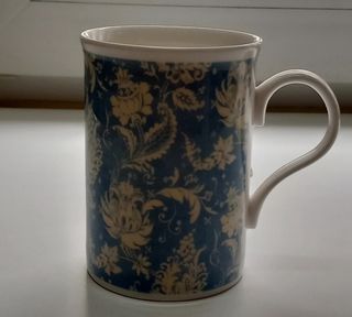 Tazza blu bianca porcellana fine cinese