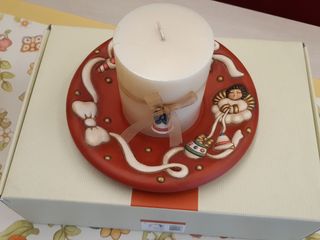 Candela con piatto portacandela Thun