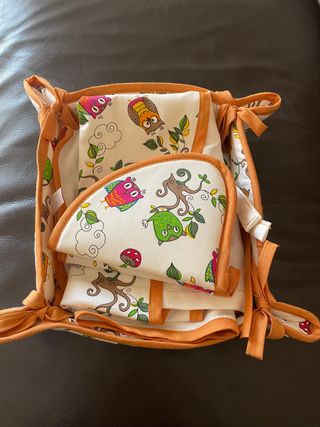 Set cucina con gufi nuovo
