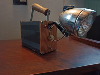 Lampada fatta a mano, arredo vintage