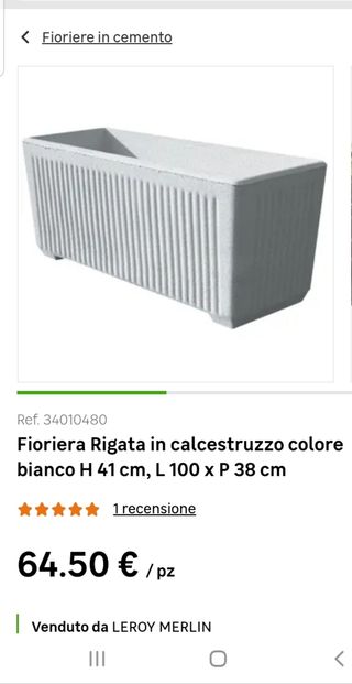 vasi in calcestruzzo