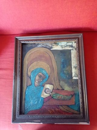 Dipinto su tela Madonna con bambino