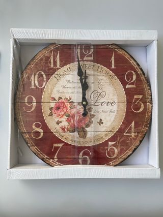 Orologio Rotondo da Parete con disegno Rose