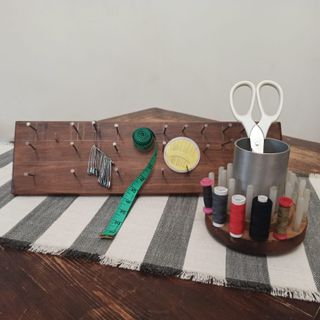Portafili da appendere vintage, fatto a mano