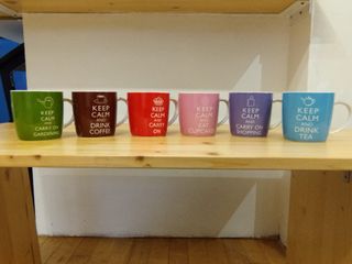 Set 6 tazze (mug) keep calm and... da collezione