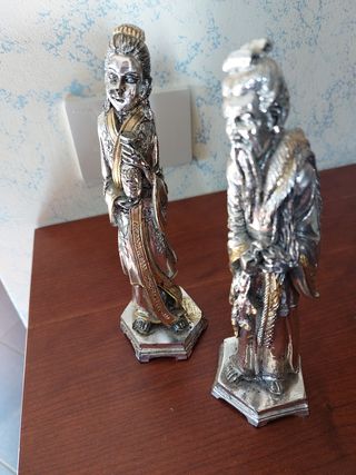 Set statuette in argento