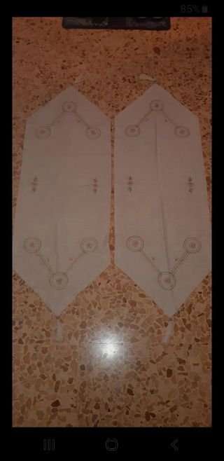 centrotavola centrino runner coppia