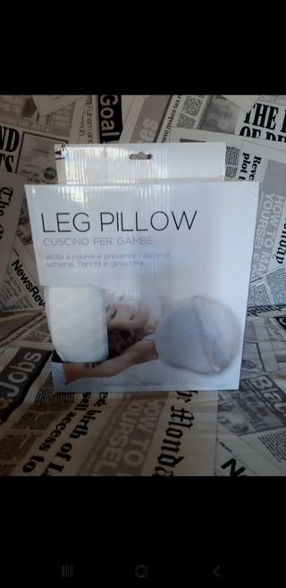Leg pillow. Cuscino per gambe. Mai utilizzato.