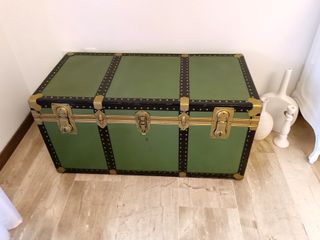 Baule verde vintage anni 50