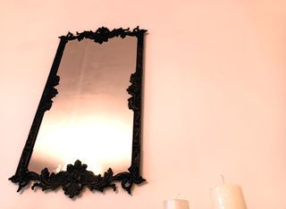 Specchio metallo vintage d’epoca