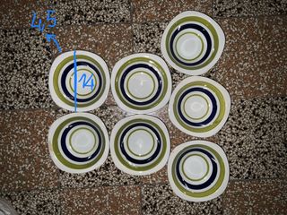 Piatti in ceramica per gelato o dolce